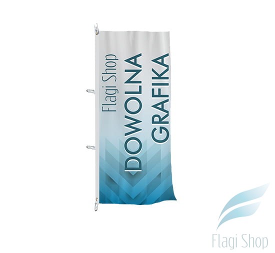 FLAGA REKLAMOWA FIRMOWA 100x350 cm FLAGI REKLAMOWE Hurtownia Flag